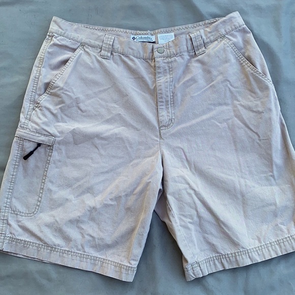 Columbia | Shorts | Size 36 Tan Brown Flat Front Columbia Shorts | Poshmark
